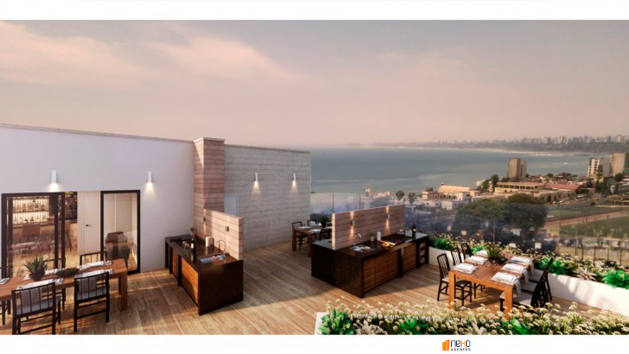 Departamento antisísmico en edificio Mixto Chorrillos 3d (VP0028) - En Azul y Verde